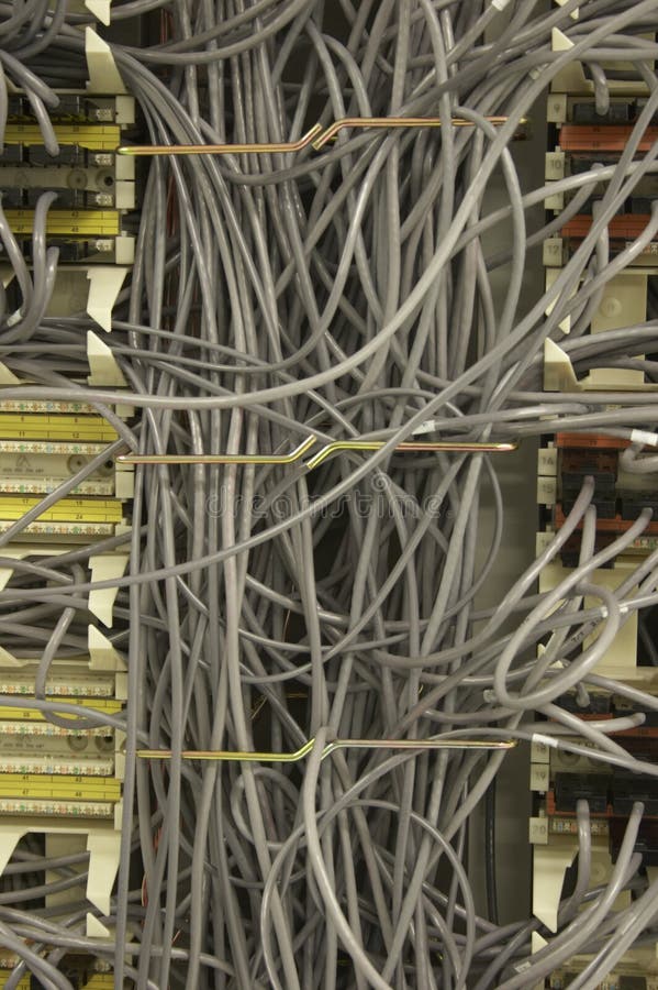 Messy wires stock photo. Image of rj45, cables, phone - 3194180