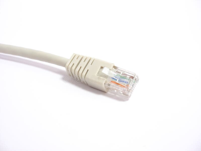 Patch Cord Used To Connect a Computer Stock Photo - Image of colored ...