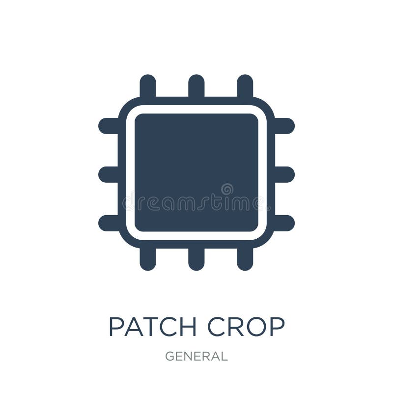 Patch Crop Icon in Trendy Design Style. Patch Crop Icon Isolated on ...