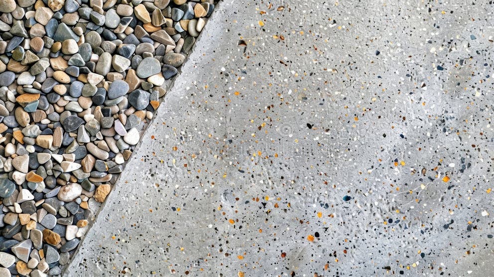 A Patch of Exposed Aggregate Reveals Tiny Pebbles and Grains Embedded ...