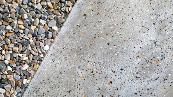 A Patch of Exposed Aggregate Reveals Tiny Pebbles and Grains Embedded ...