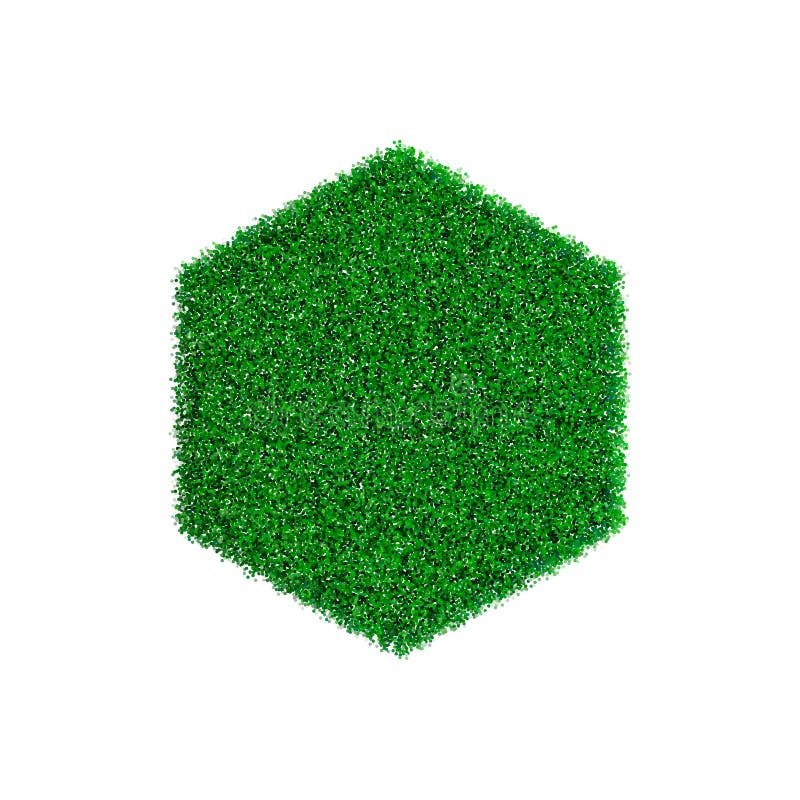 Patch of Grass in Form of Square.3D Rendering Illustration. Stock ...