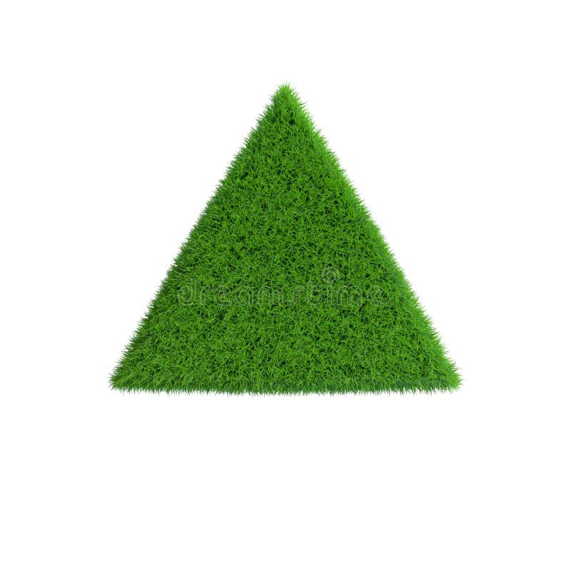 Patch Of Grass In Form Of Square.3D Rendering Illustration. Stock ...