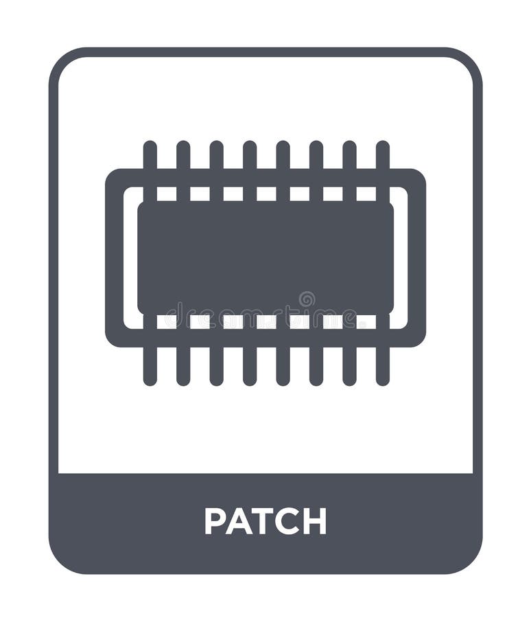 Patch Icon in Trendy Design Style. Patch Icon Isolated on White ...