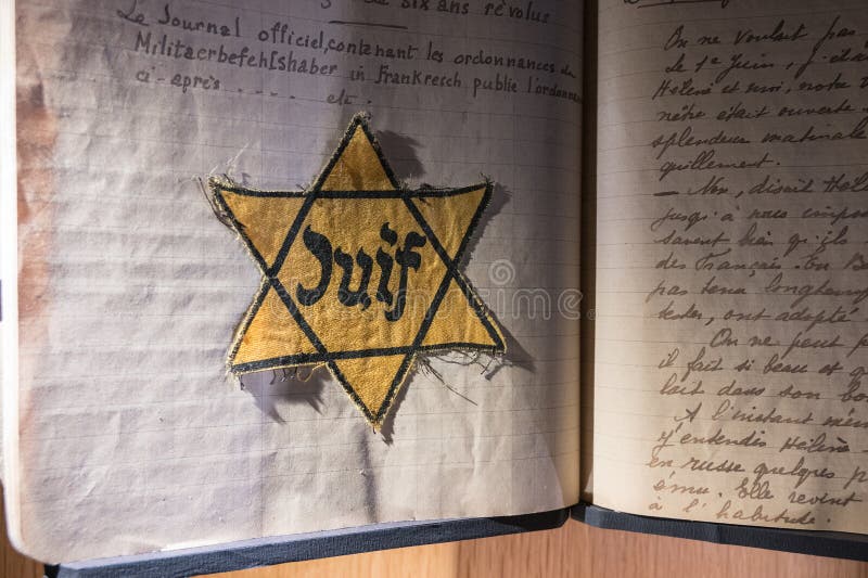 Patch with the Jewish Symbol on a German Notebook Editorial Photography ...