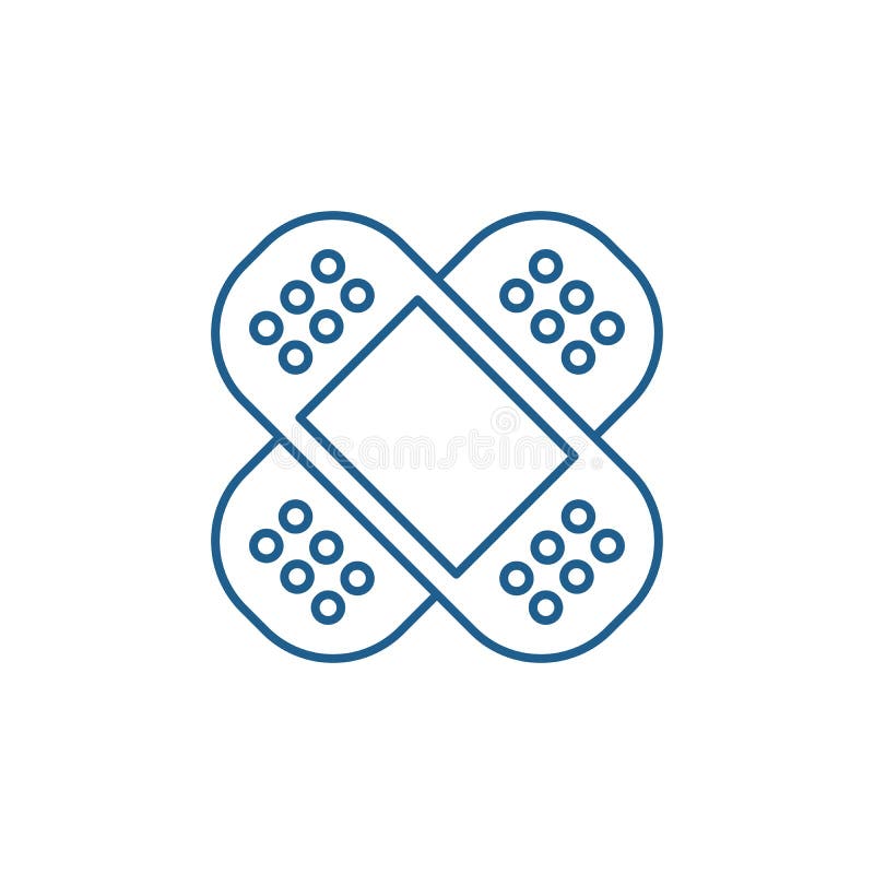 Patch Line Icon Concept. Patch Flat Vector Symbol, Sign, Outline ...