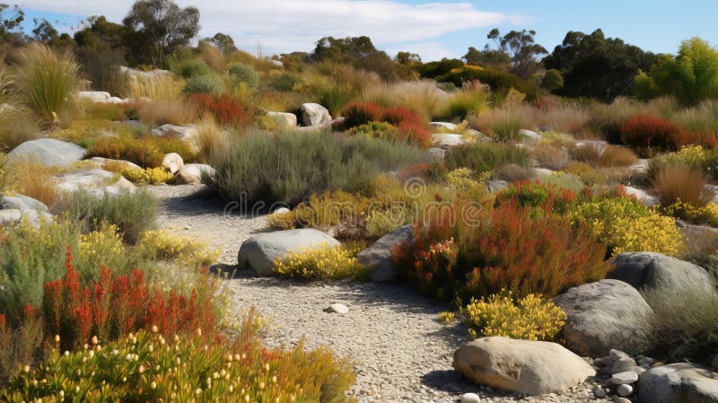 A Patch of Low Growing, Drought Resistant Plants Embedded in Sleepy ...