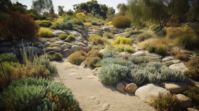 A Patch of Low Growing, Drought Resistant Plants Embedded in Sleepy ...