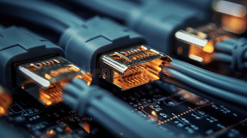 Patch networking cables stock illustration. Illustration of adapter ...