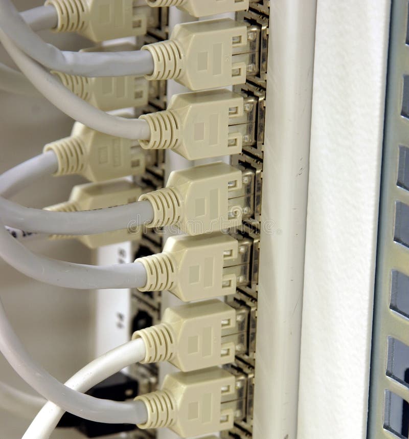Patch panel stock image. Image of patching, ethernet, connection - 1216479