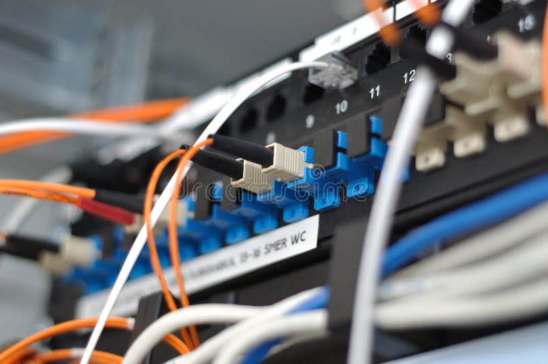 Patch panel stock photo. Image of connections, internet - 12764580