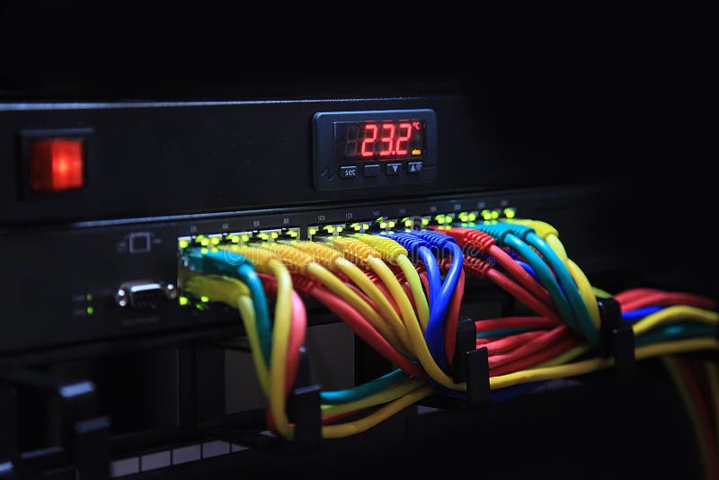 Data Patch Panel stock photo. Image of cable, punch, connectivity ...