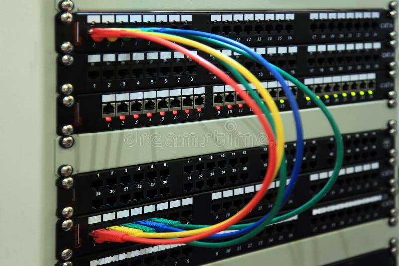 Data Patch Panel stock photo. Image of cable, punch, connectivity ...