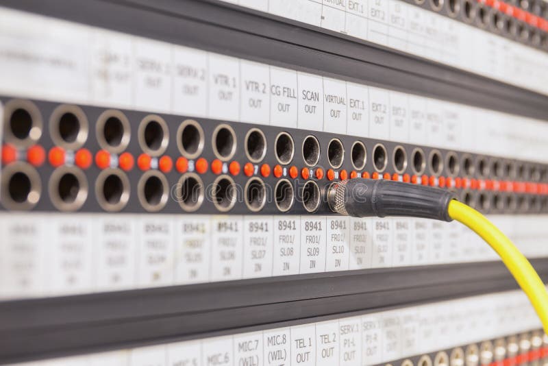 Video patch panel stock photo. Image of patch, panel, indicator - 640314