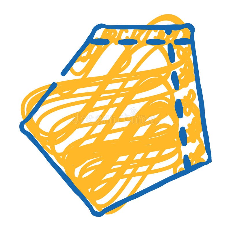 Patch Pocket for Workwear Icon Doodle Illustration Stock Vector ...