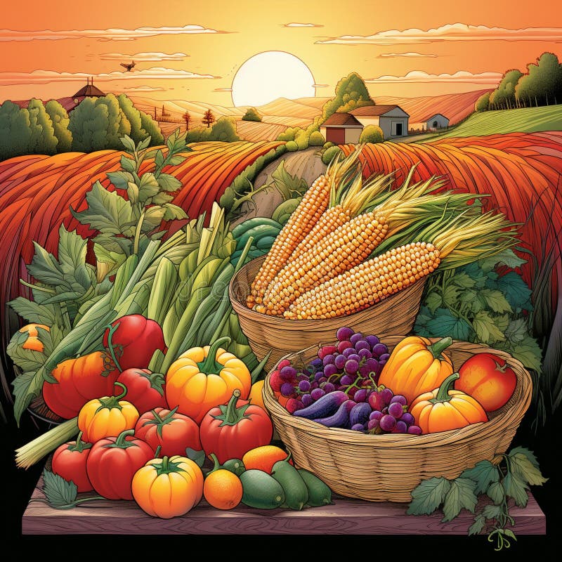 From Patch To Plate: a Captivating Visual Journey Stock Photo - Image ...