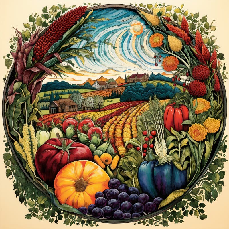 From Patch To Plate: a Captivating Visual Journey Stock Image - Image ...