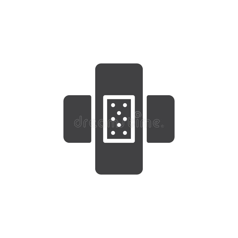 Patch vector icon stock vector. Illustration of adhesive - 110256998