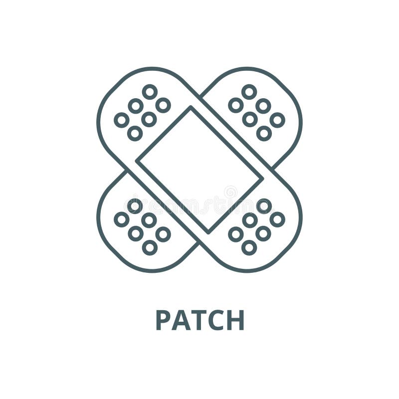 Patch Vector Line Icon, Linear Concept, Outline Sign, Symbol Stock ...