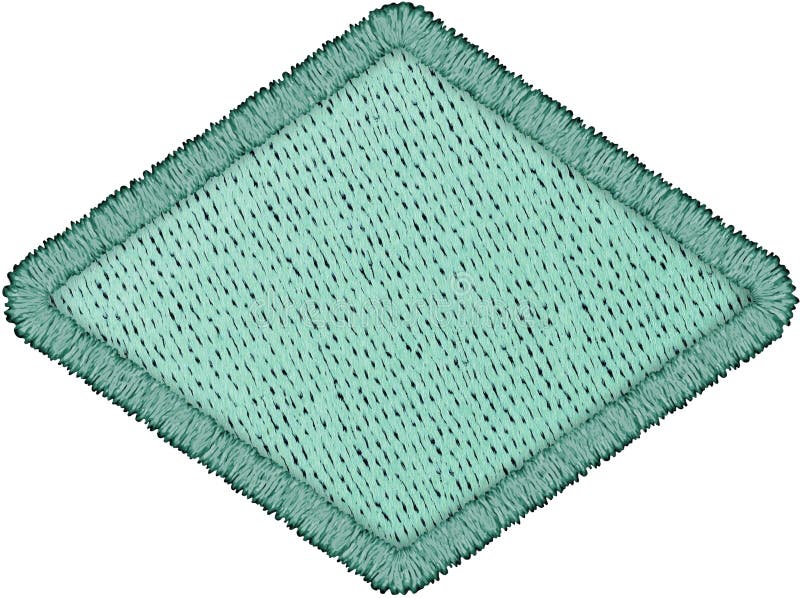 Patch Work of Abstract Badge Shape Stock Image - Illustration of stitch ...