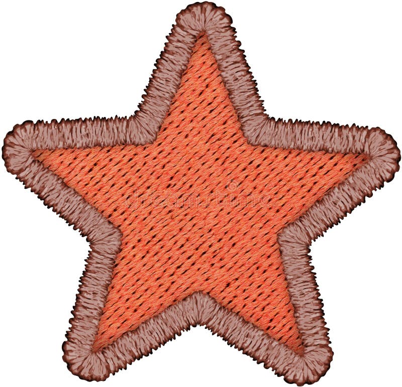 Patch Works of Abstract Star Shape Badge Stock Photo - Illustration of ...
