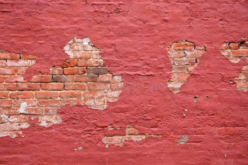 Patched Red Brick Wall stock image. Image of decoration - 85731951