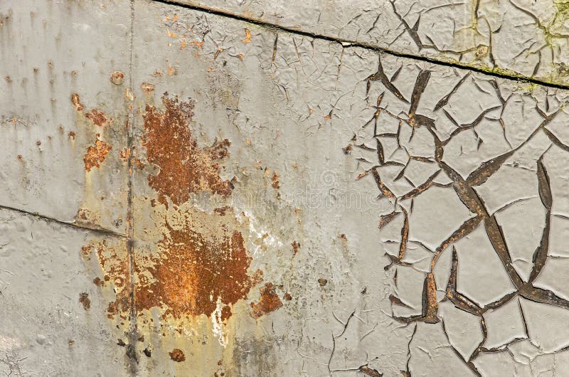 Paint and Rust on a Ship Hull Stock Image - Image of texture ...