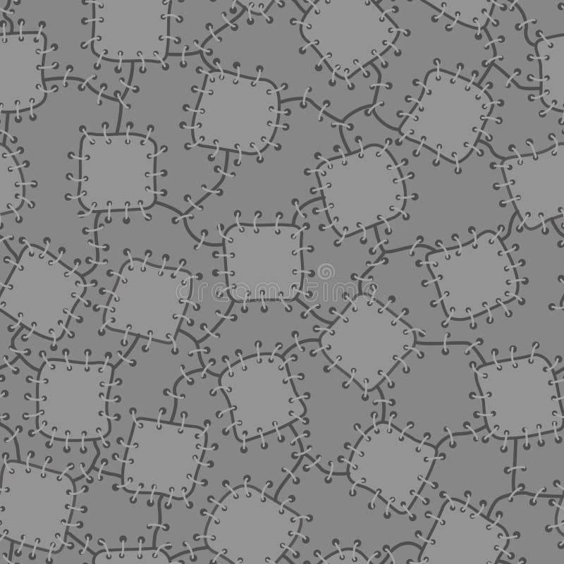 Patches Stitched Surface Texture Pattern Tile Stock Vector ...