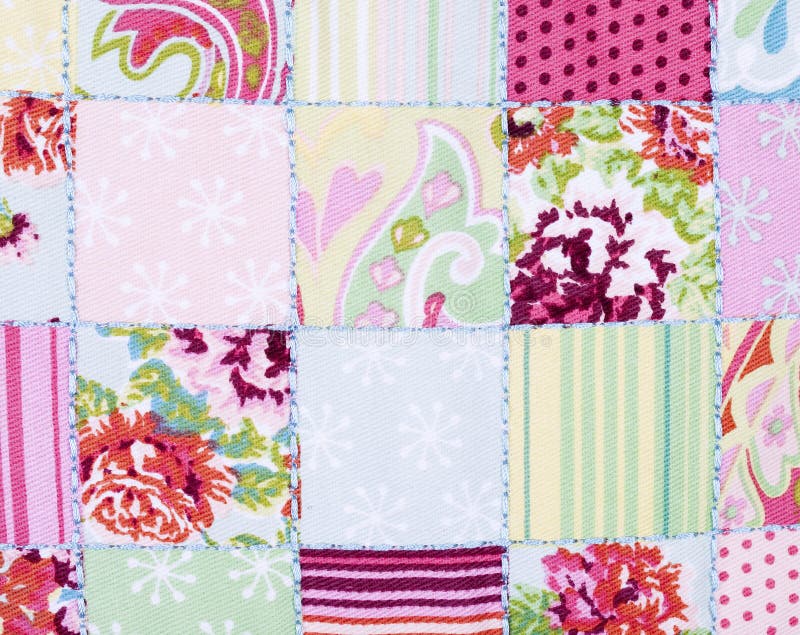 Patchwork stock image. Image of quilting, pattern, patches - 27621597