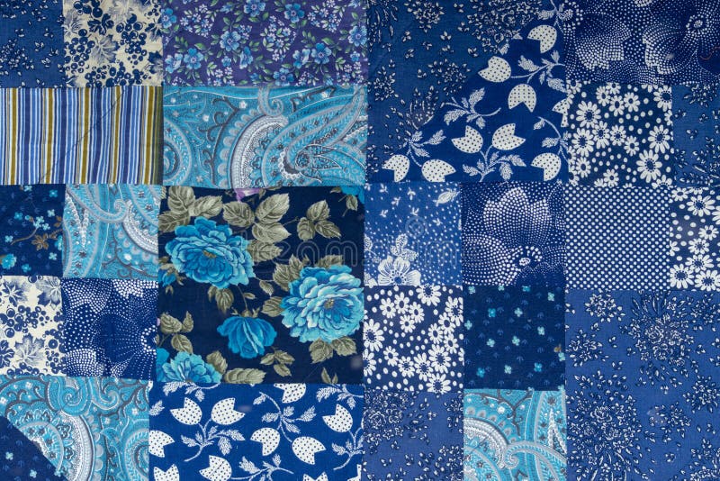Patchwork Abstract Fabric Background Stock Photo - Image of flowers ...