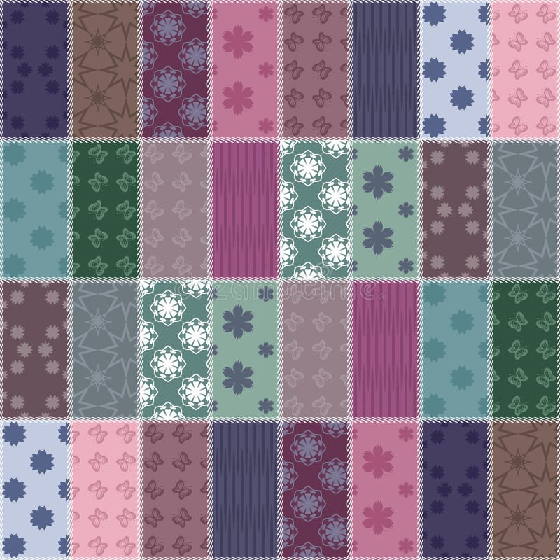 Patchwork background stock illustration. Illustration of ornament ...