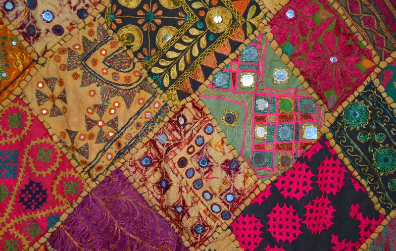 Vintage Gypsy Pattern Design Fabric Stock Image - Image of background ...