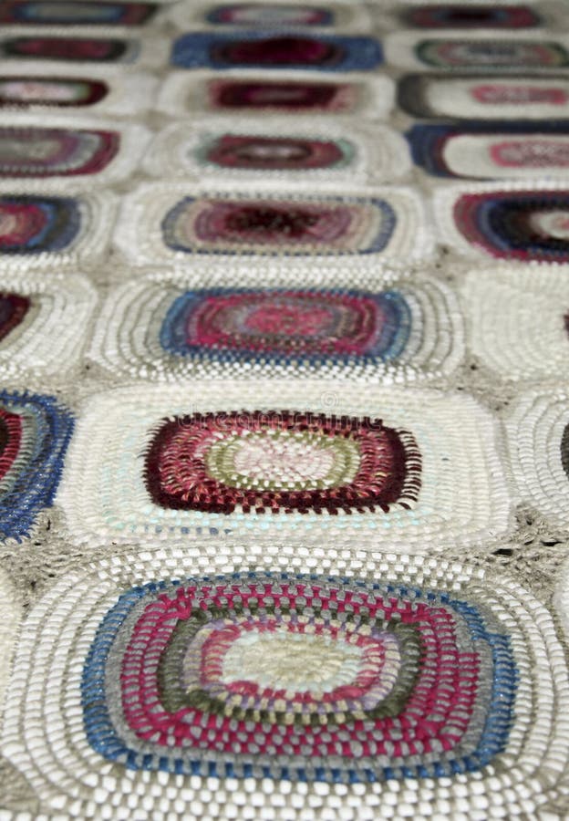 Patchwork, braided rug stock photo. Image of rough, sewing - 41532714