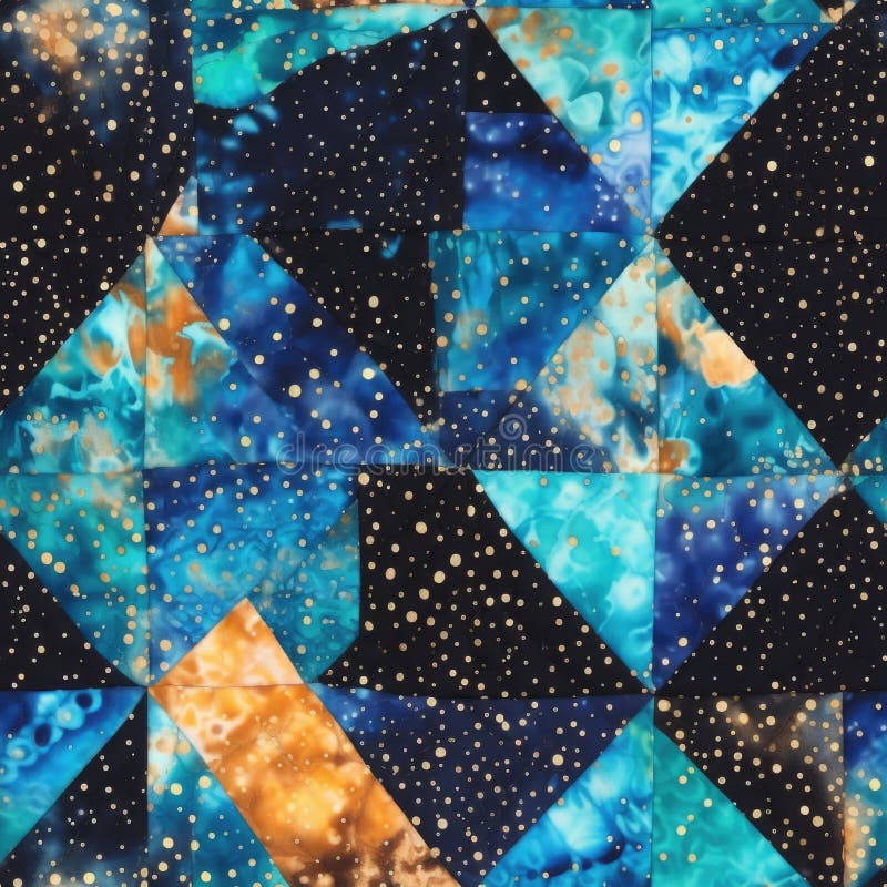This Patchwork Brings the Night Sky into Textile Form with Triangles ...