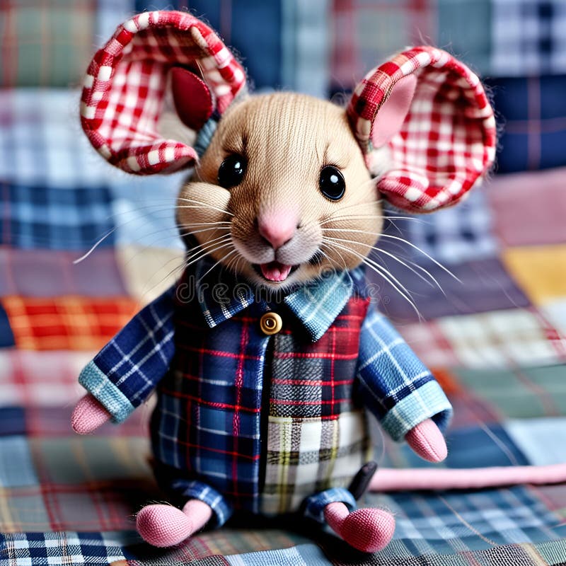 Patchwork Mouse Stock Illustrations – 135 Patchwork Mouse Stock ...