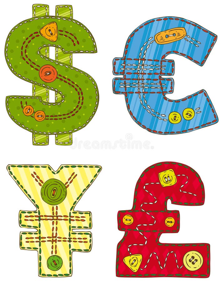 Cartoon Currency Symbols Stock Illustrations – 574 Cartoon Currency ...