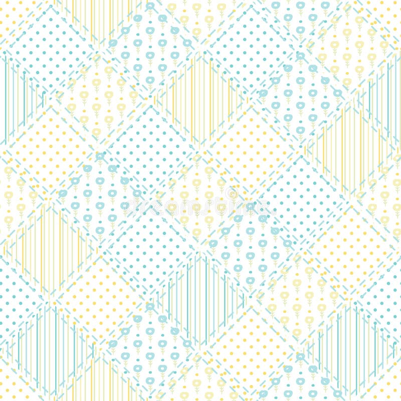 Patchwork Cute Pattern in Folk Style, Country Background. Stock Vector ...