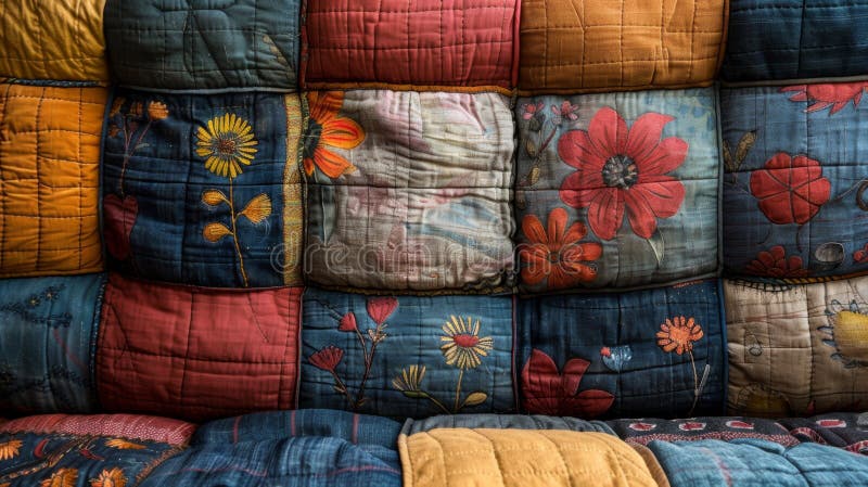 Patchwork Design, this Patchwork Print Design Features Quilted Fabric ...