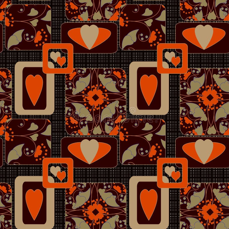 Patchwork Design Seamless Retro Design Pattern Ornament Background ...