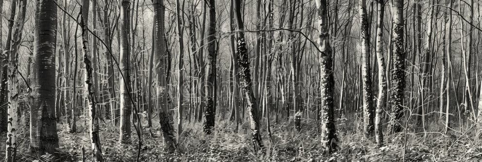 A Patchwork of Different Textures and Patterns in a Forest Created by ...