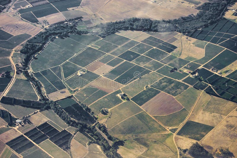 Patchwork of farm fields stock image. Image of south - 184961969