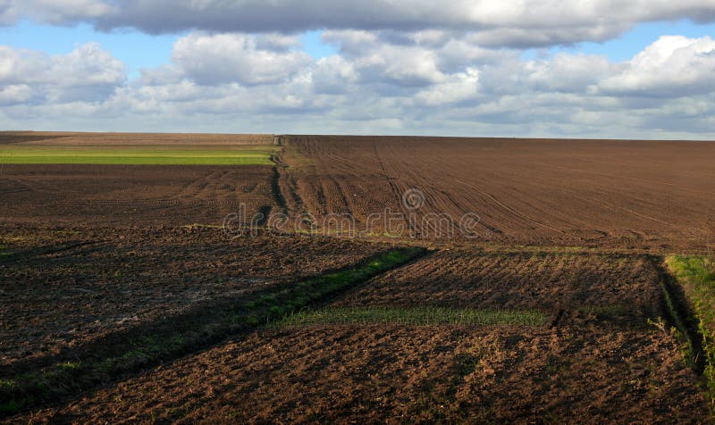 Patchwork of Fields, Gardens Stock Photo - Image of natural, plant ...