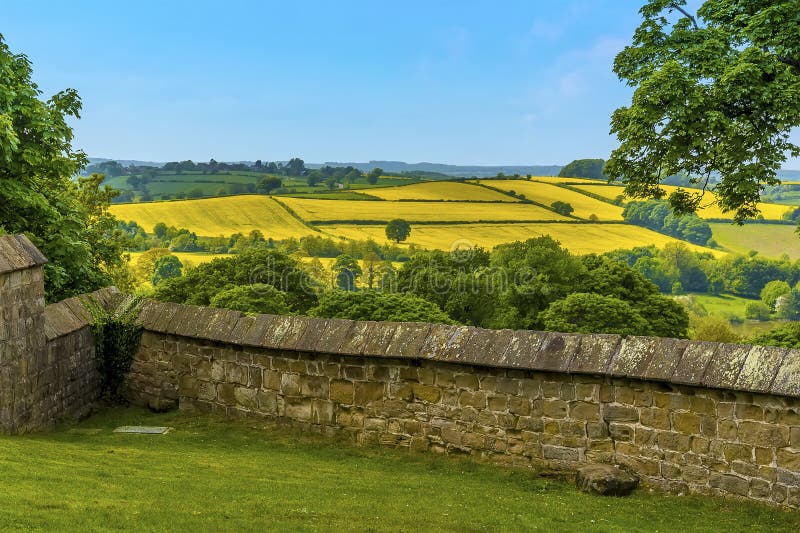 A Patchwork of Fields, Typical of the English Countryside Stock Photo ...