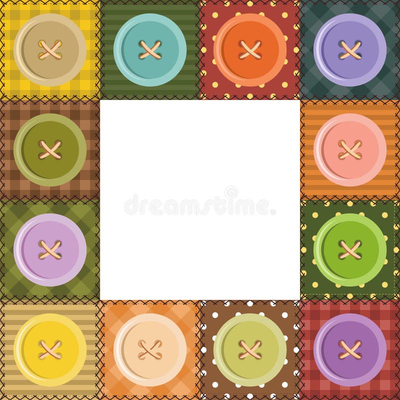 Patchwork Frame, Pastels stock vector. Illustration of country - 5738130