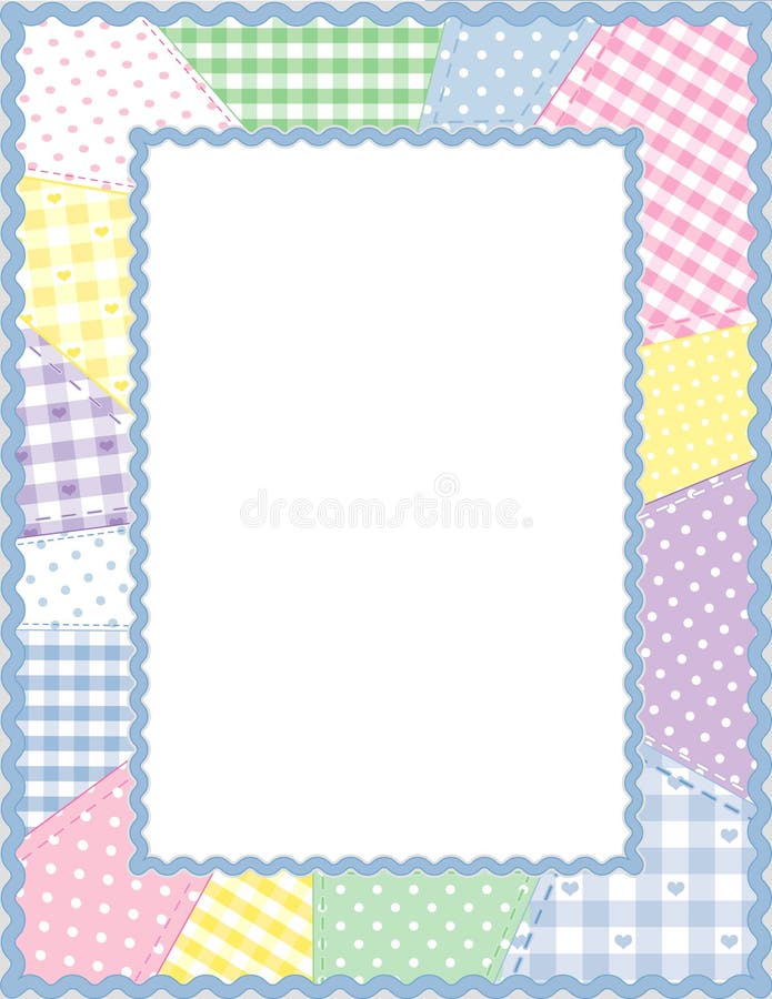 Patchwork Frame, Pastels stock vector. Illustration of country - 5738130