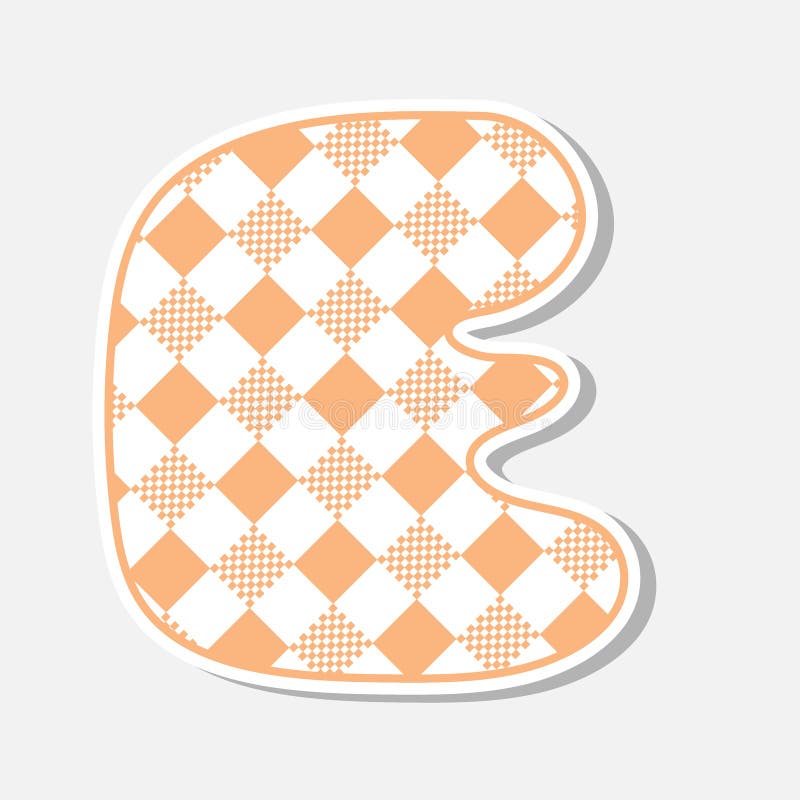 Patchwork Hand Drawn Textile Font. Cute Textile Font for Scrapbook or ...