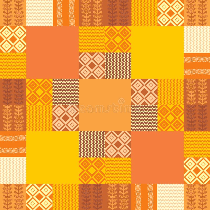 Seamless of Colorful Patchwork Stock Vector - Illustration of form ...