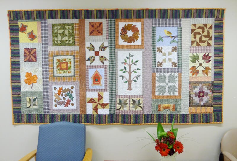 Patchwork Hanging on the Wall Editorial Stock Photo - Image of display ...