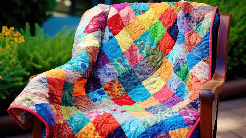 Patchwork happy texture stock illustration. Illustration of quilt ...