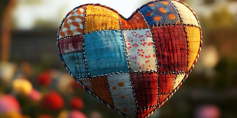 Patchwork Heart Craft Love Stock Illustrations – 1,800 Patchwork Heart Craft Love Stock ...